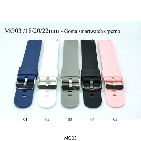 Malla de Caucho para Smartwatch MG03 - Venta por mayor